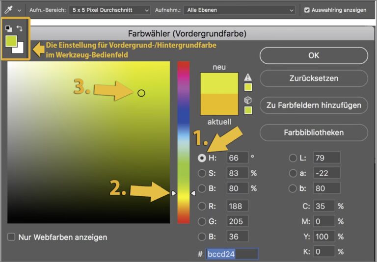 Farben präzise messen in Photoshop | Fotografen Andenmatten Soltermann